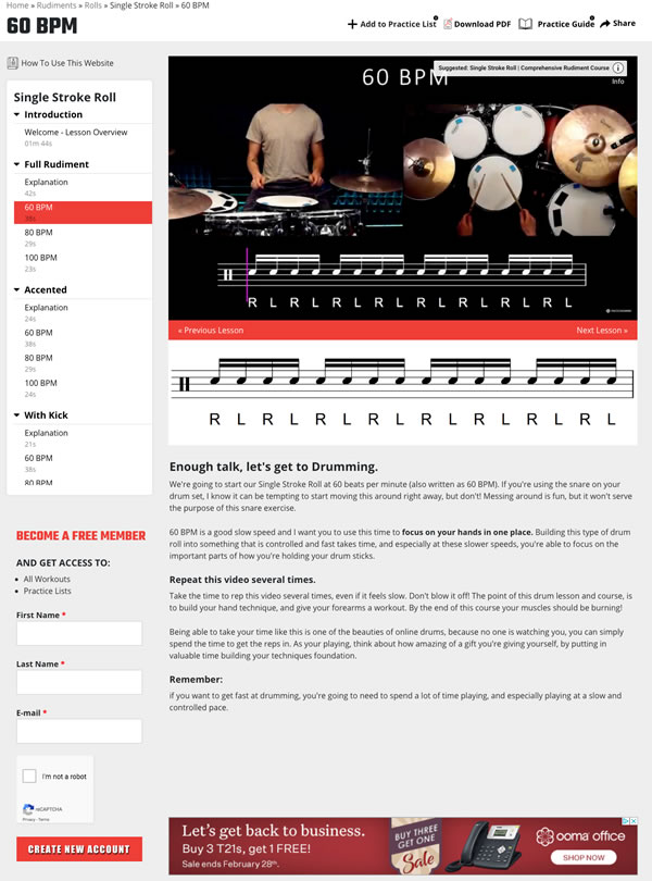 Free Drum Lessons Online
