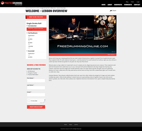 Free Drum Lessons Online